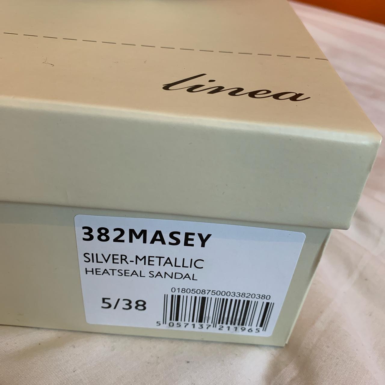 Linea silver crystal heels Only worn once for a... - Depop