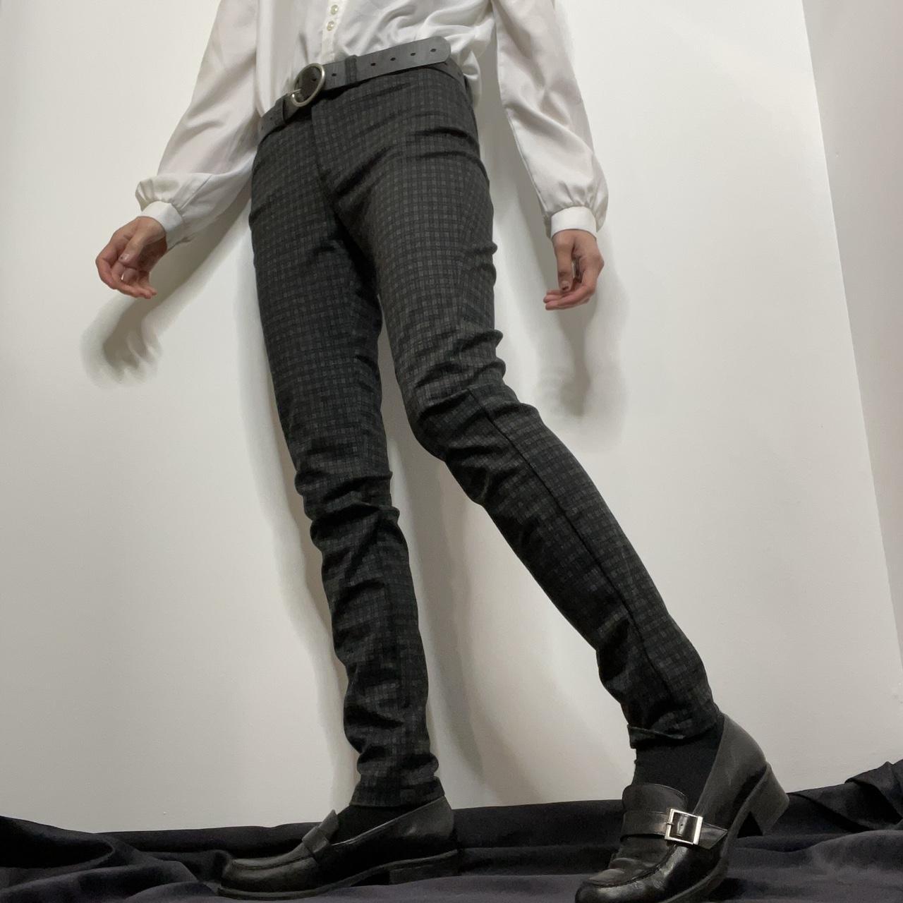 Calvin Klein Flannel Print Jegging Slacks Size... - Depop