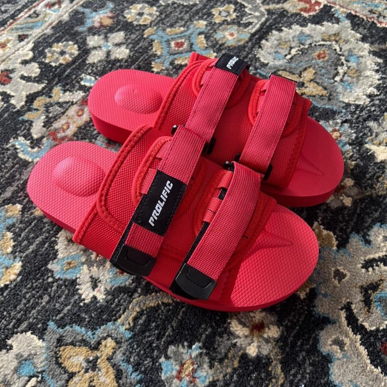 Red slides - Depop