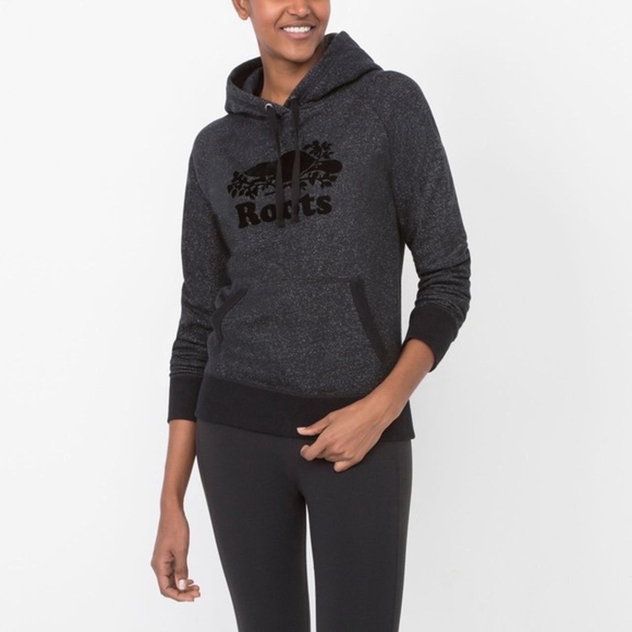 Roots black and grey hoodie Size: black is small and... - Depop
