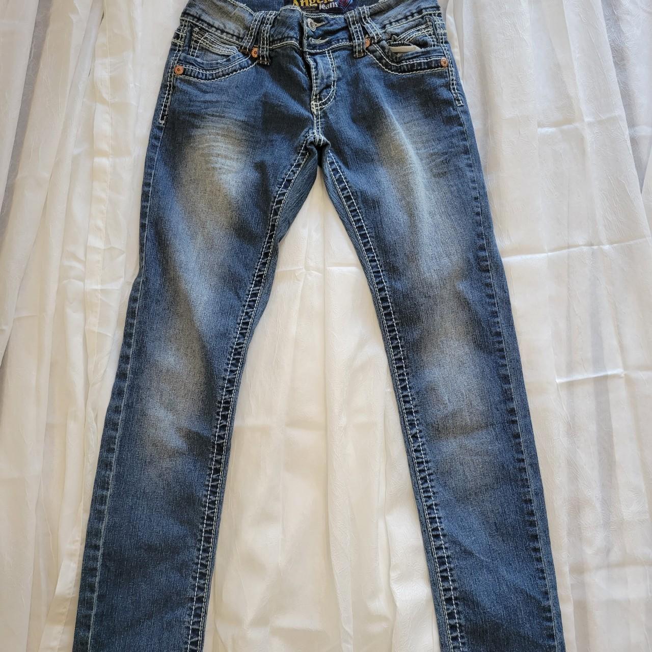 Angels Women's Blue Jeans | Depop