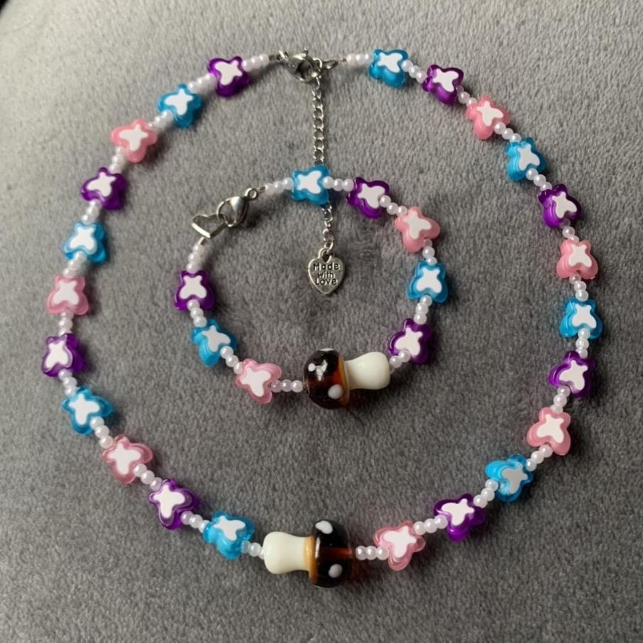 Women's Pink and Blue Jewellery | Depop