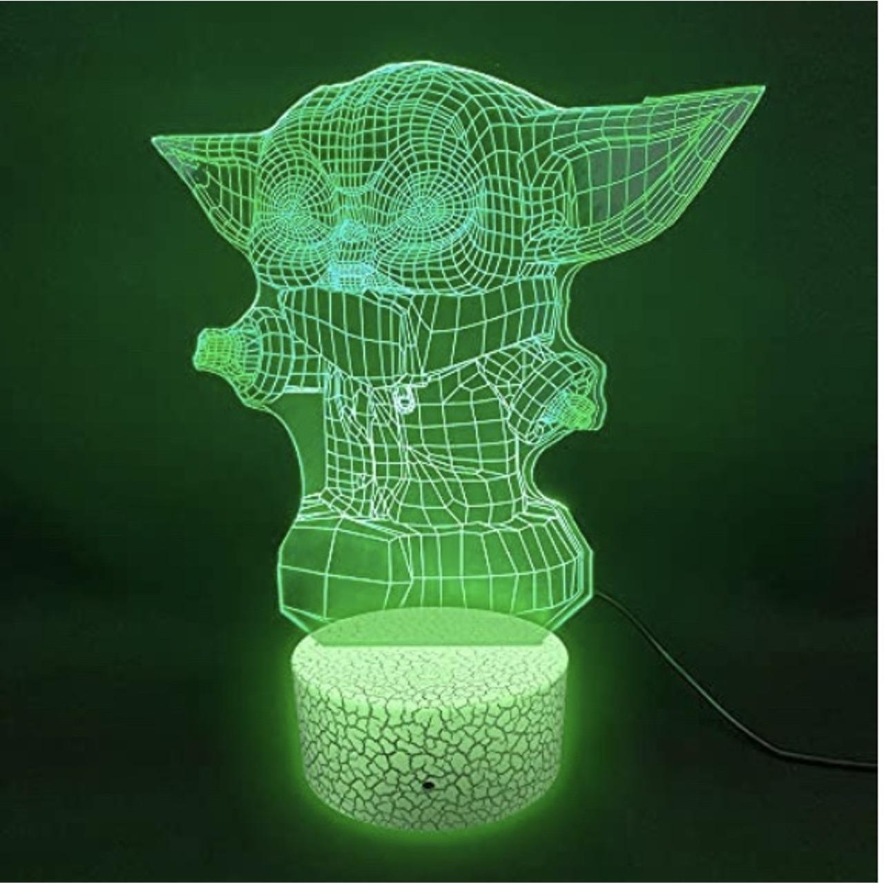 (STAR WARS) Baby Yoda 3D Led Lamp RGB Changes up to... - Depop