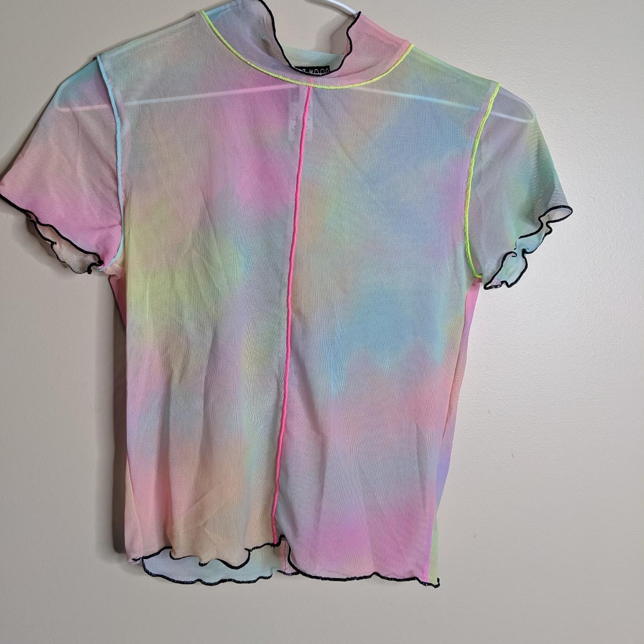 Current Mood Mesh Pastel crop top Perfect for... | Depop