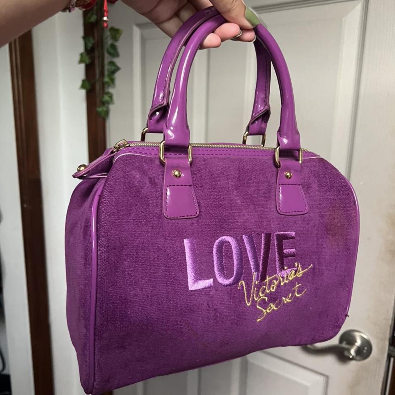 Victoria secret love spell purple handbag Interior... - Depop