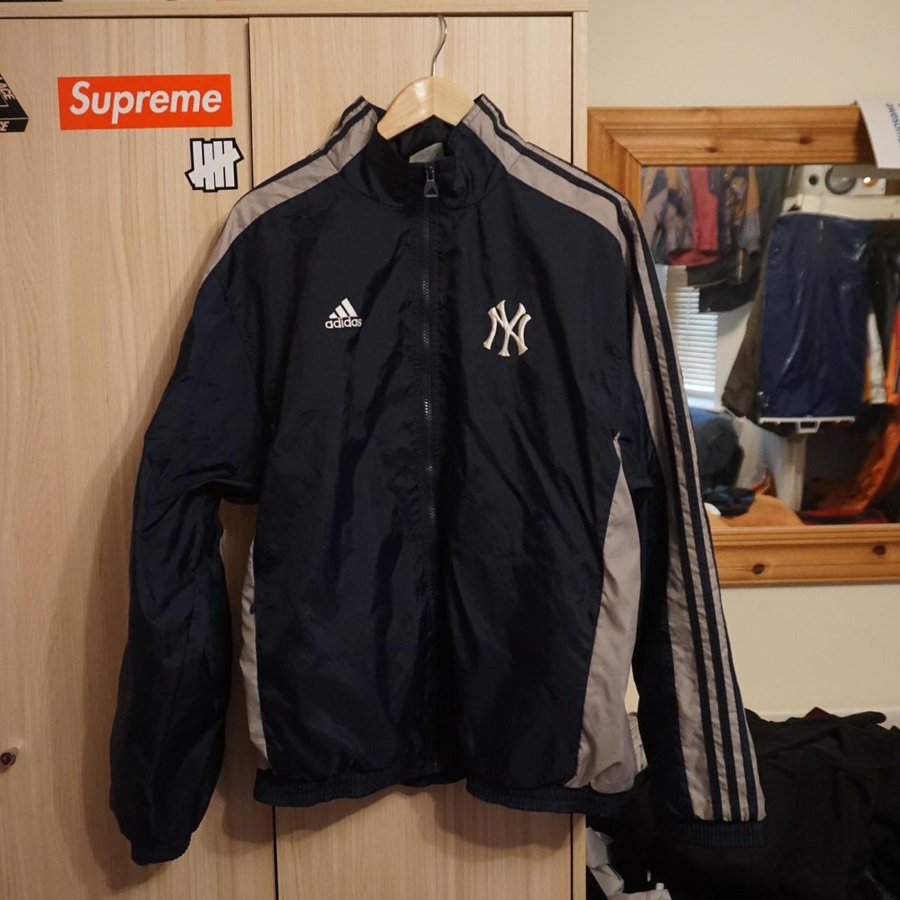 Adidas x New York Yankees Jacket Colour: Navy &... - Depop