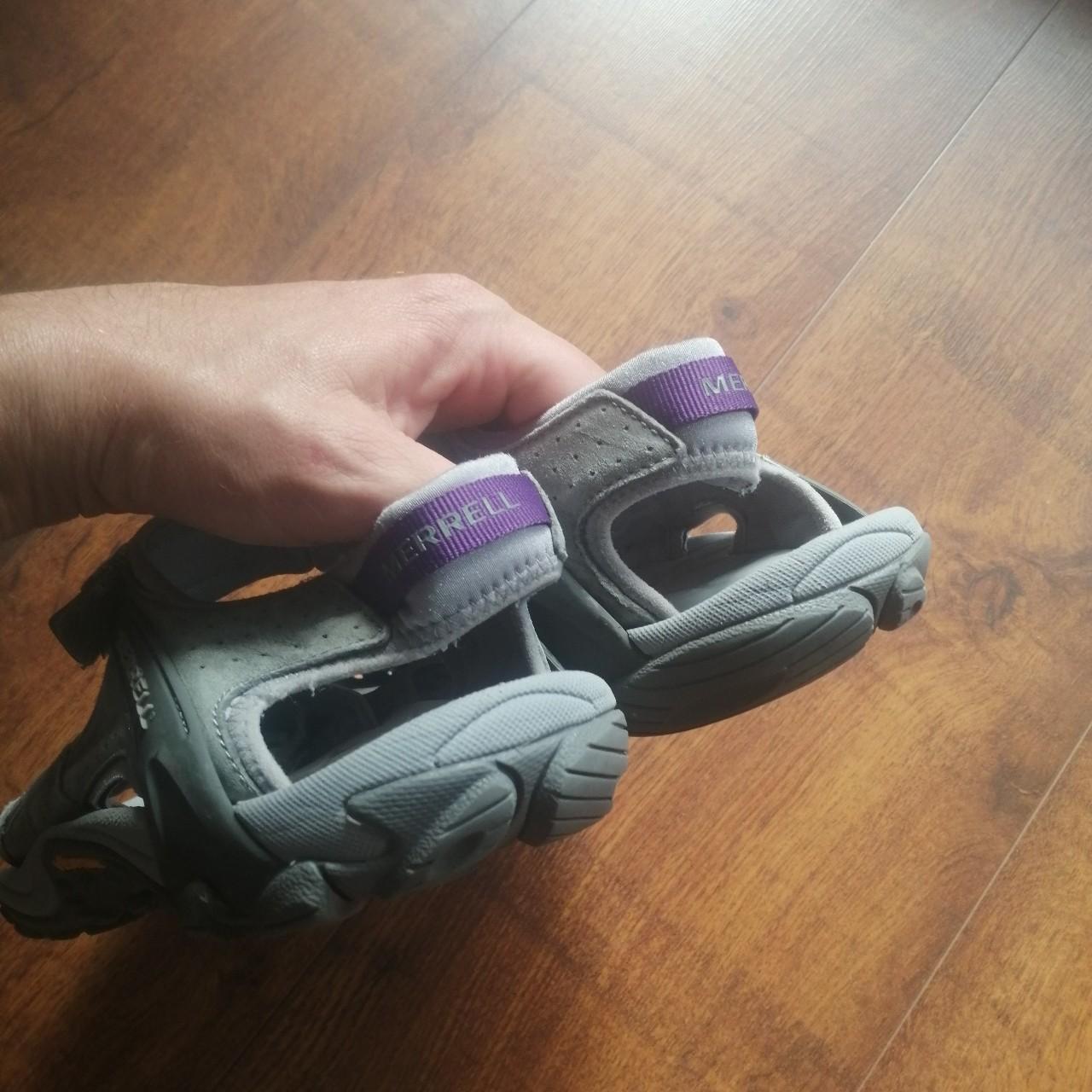 Men's merrell vibram sole sandals Size 8 - Depop