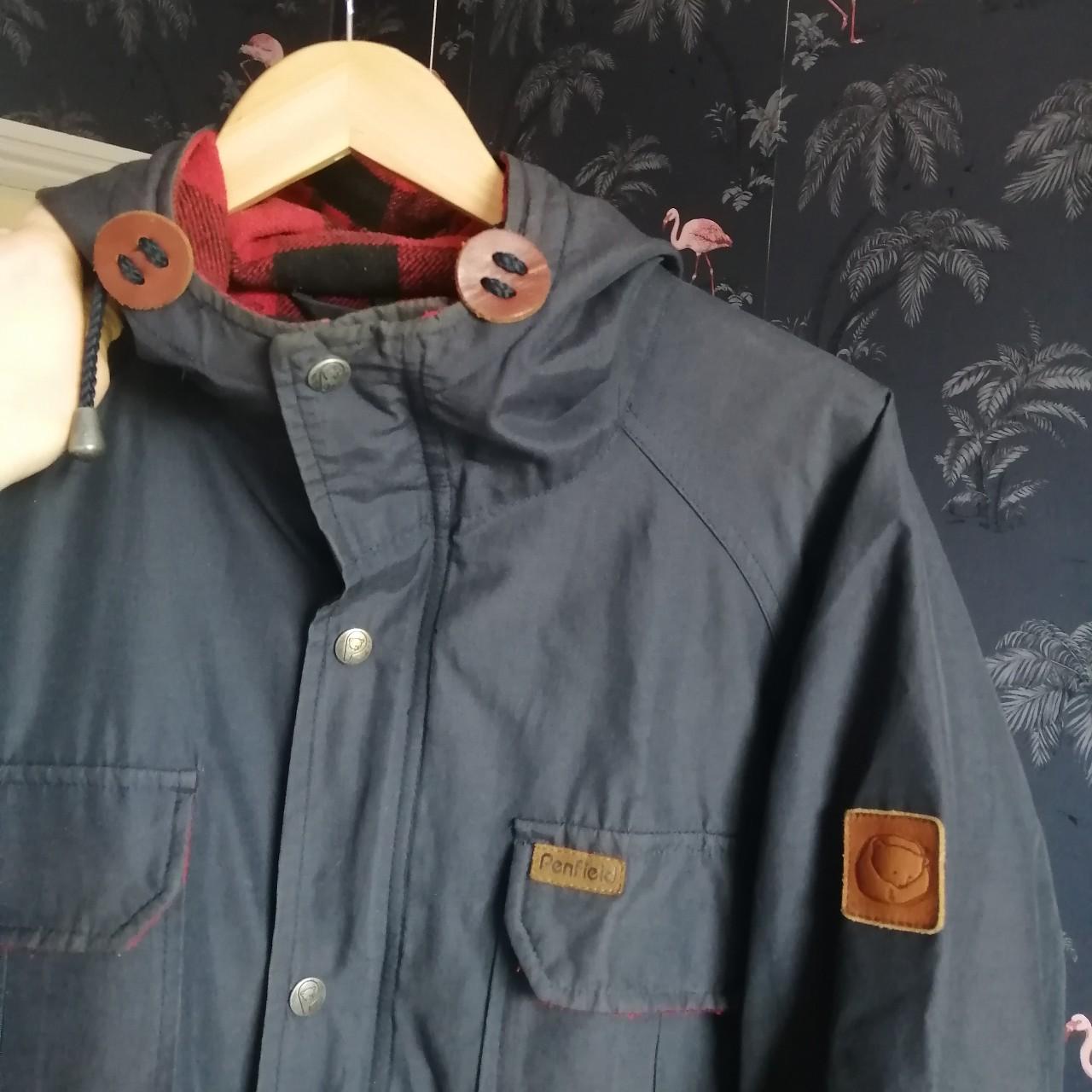 Mens navy multi pocket penfield jacket Size small... - Depop