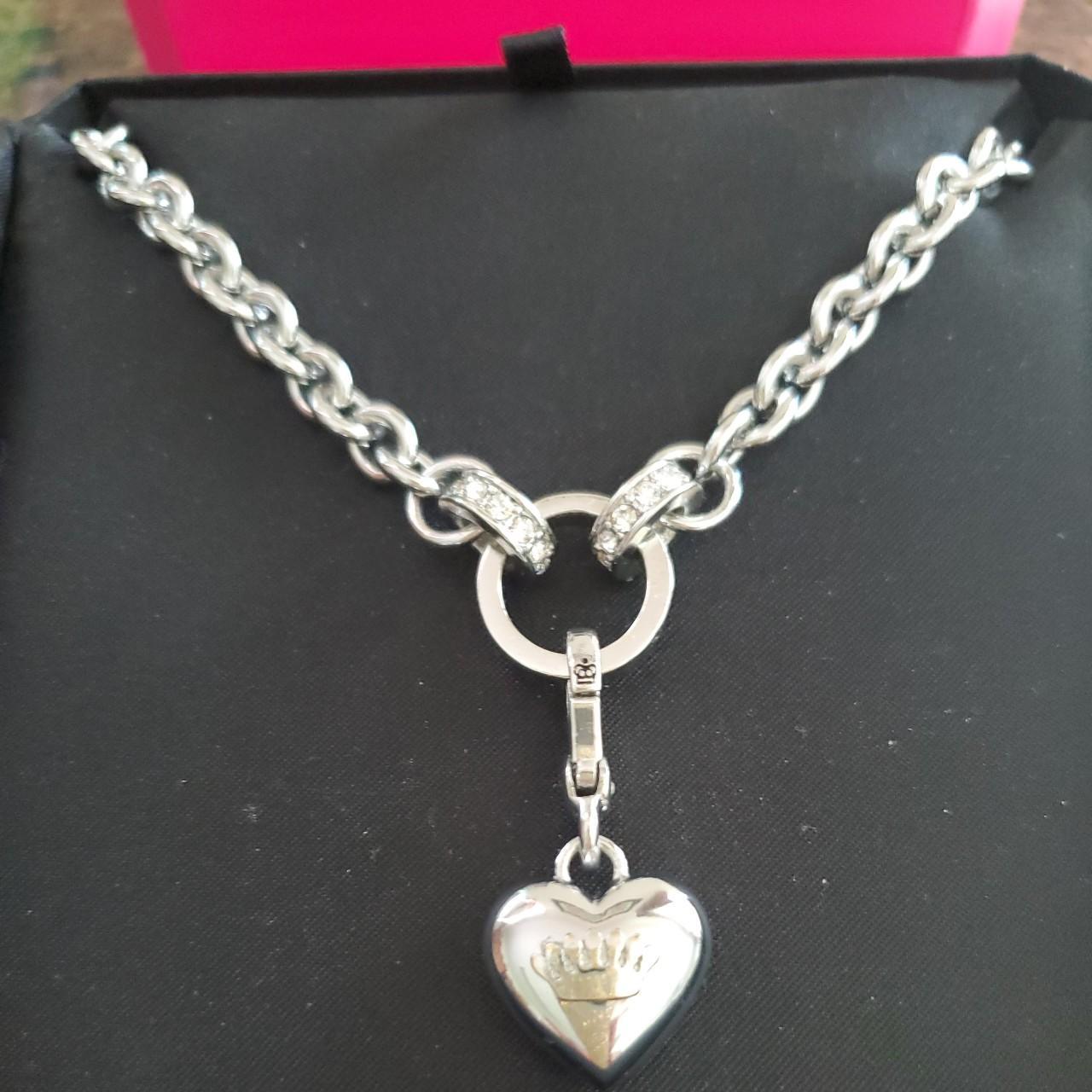 Juicy Couture Silver Chunky Link Charm... - Depop