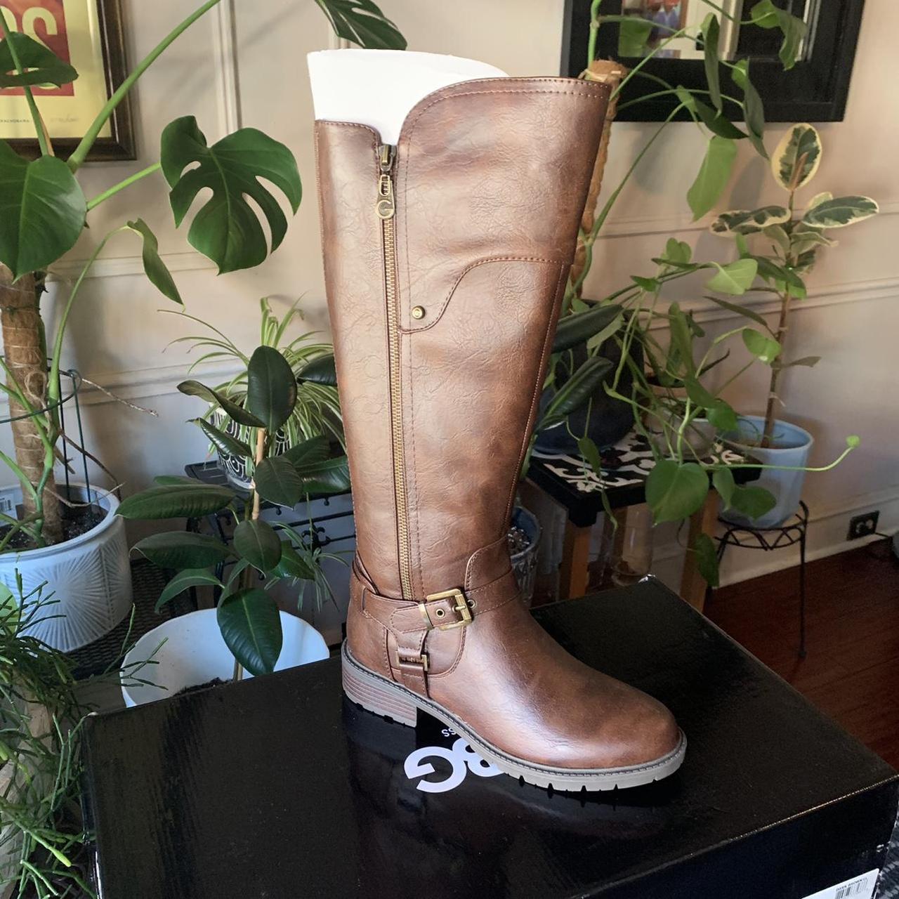 Brand new GBG by Guess dark brown tealin riding... - Depop