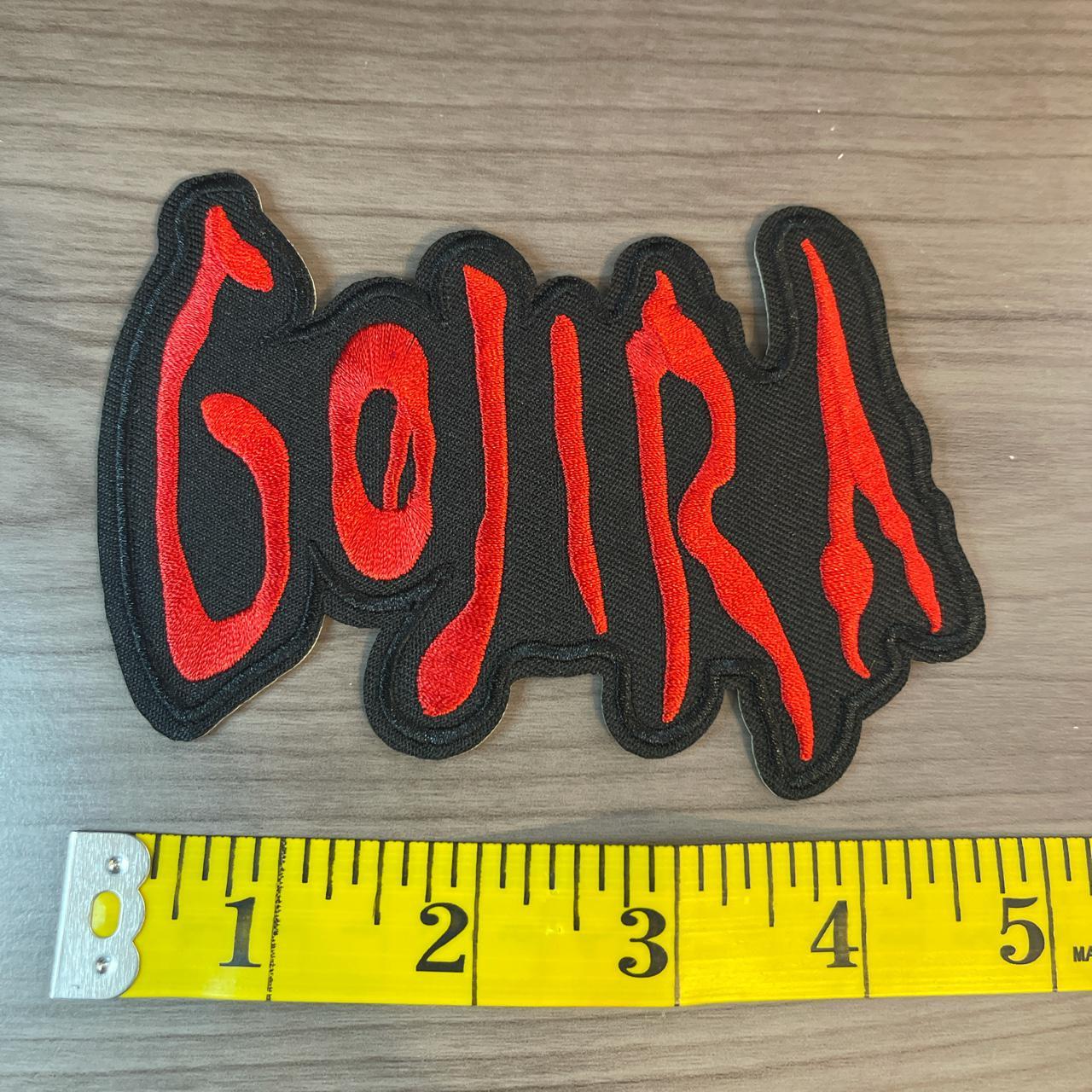 Gojira patch Embroidered, iron on/sew on Comes as... - Depop