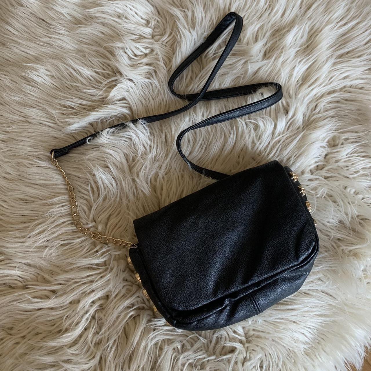 BONGO Small Cross Body Bag (~2015) Black faux... - Depop