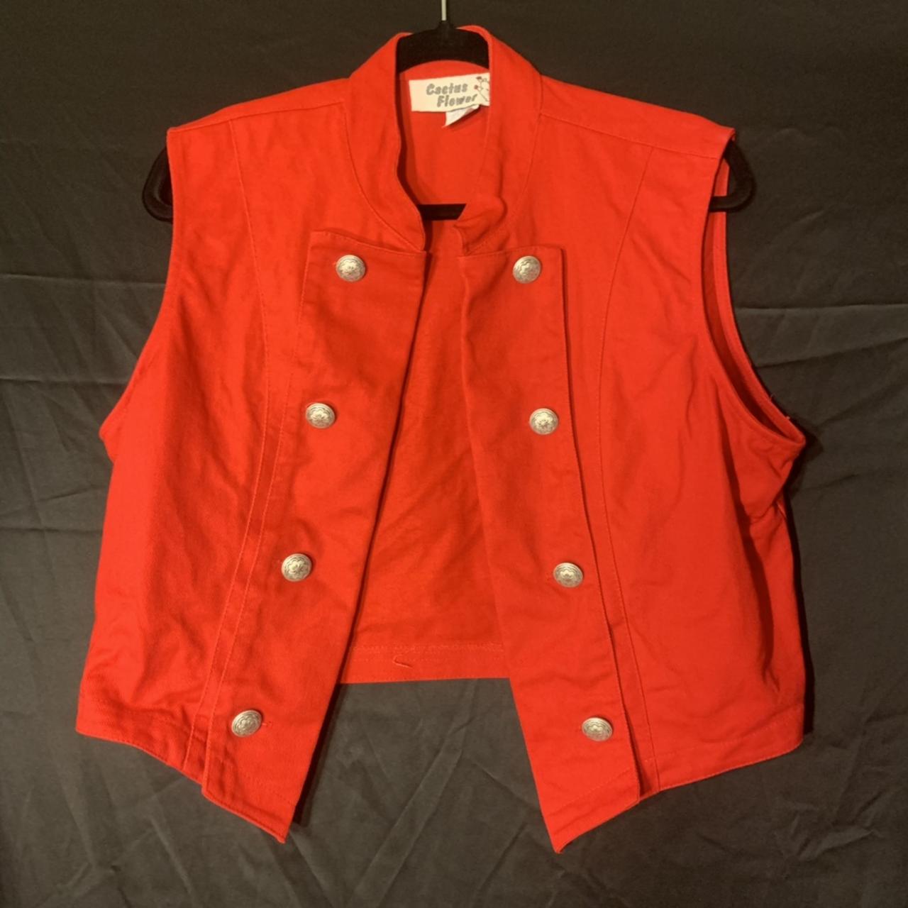 Women's Red Gilet | Depop