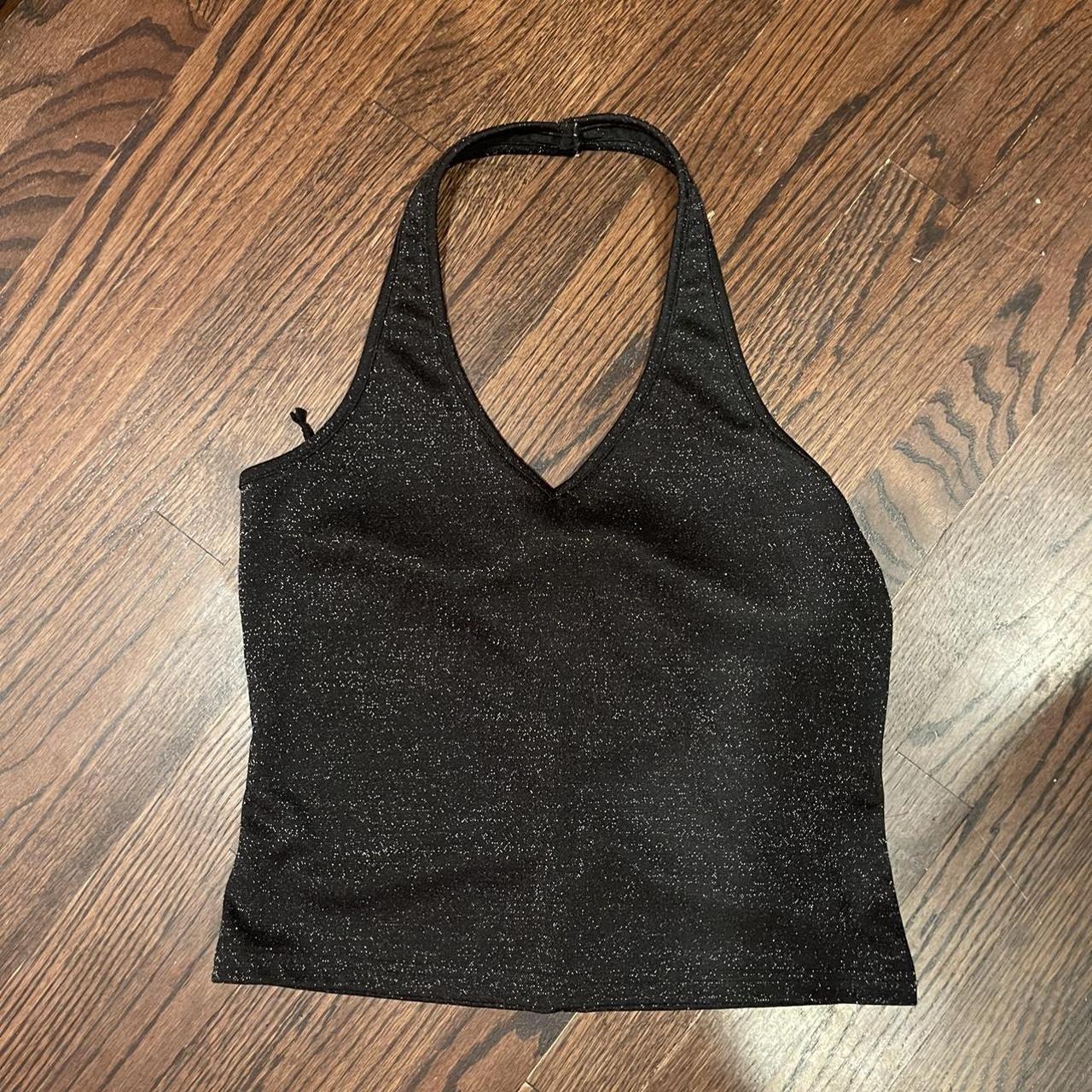 the cutest y2k sparkly halter top labeled as an L... - Depop
