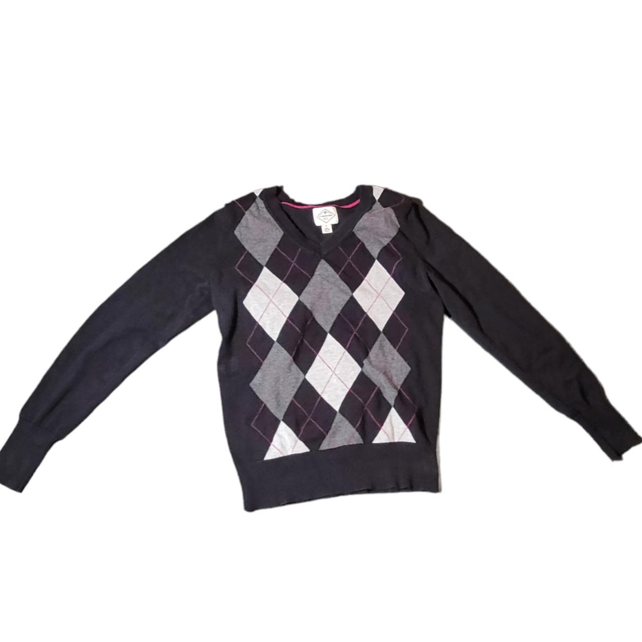 Women's Black and Pink Jumper | Depop