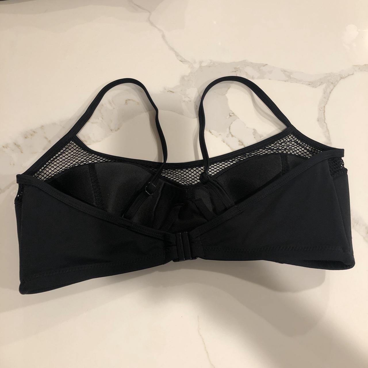 Black bathing suit top. Super cute fishnet on top.... - Depop