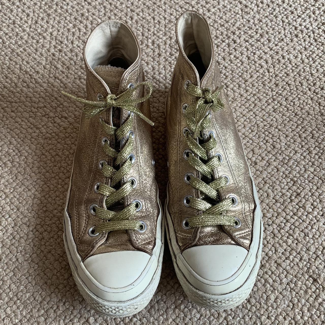 Gold Metallic Converse - UK 6 Used but still got... - Depop