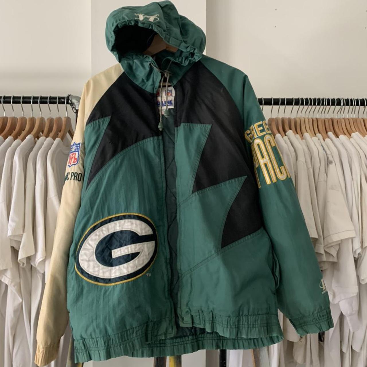 Vintage 90s Green Bay Packers Shark Tooth jacket. ... - Depop