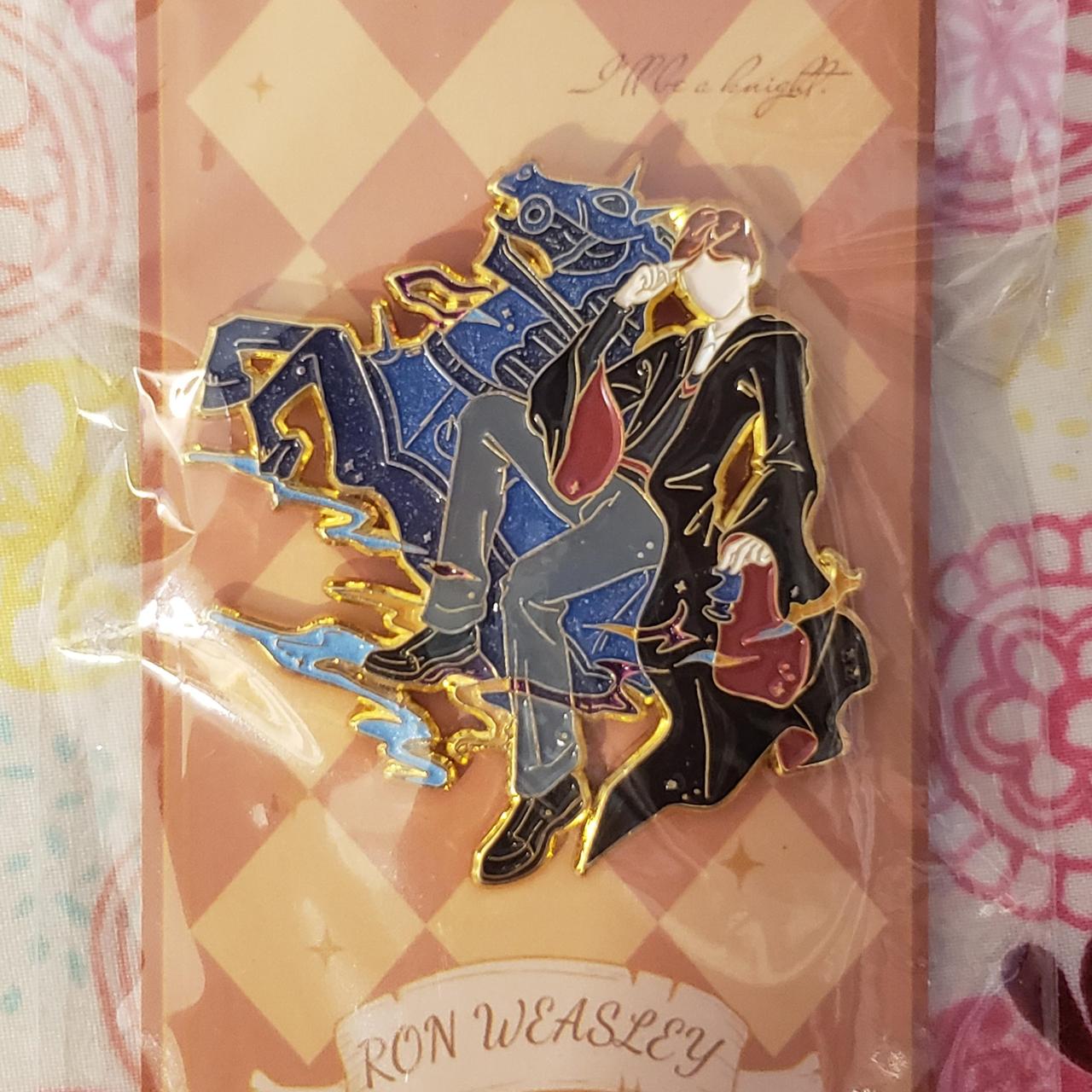 Knight soft enamel pin by forwrite - 2 inches - The... - Depop