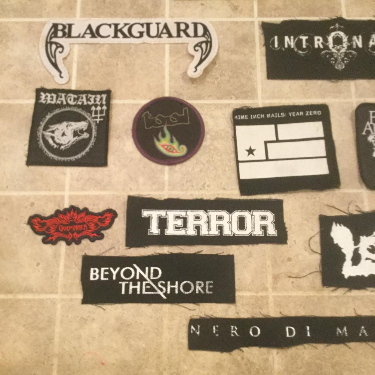 Heavy metal/metal patches Mix of woven and... - Depop