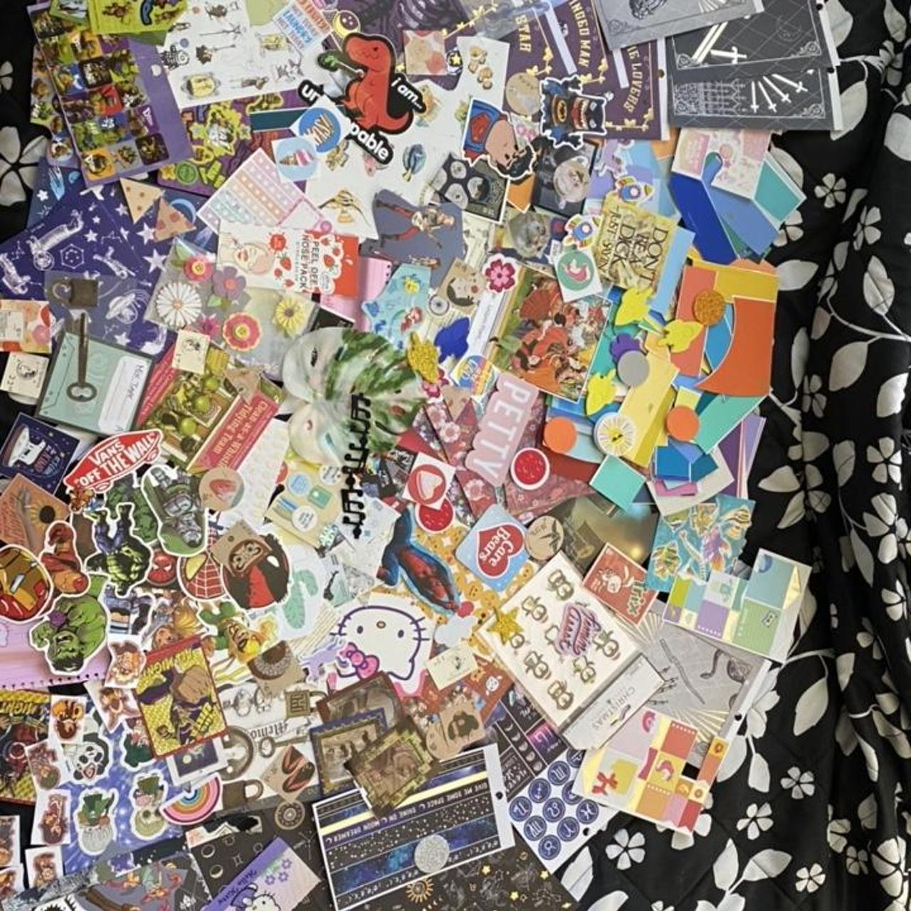 Stickers, scraps, art materials bundle confetti!... - Depop