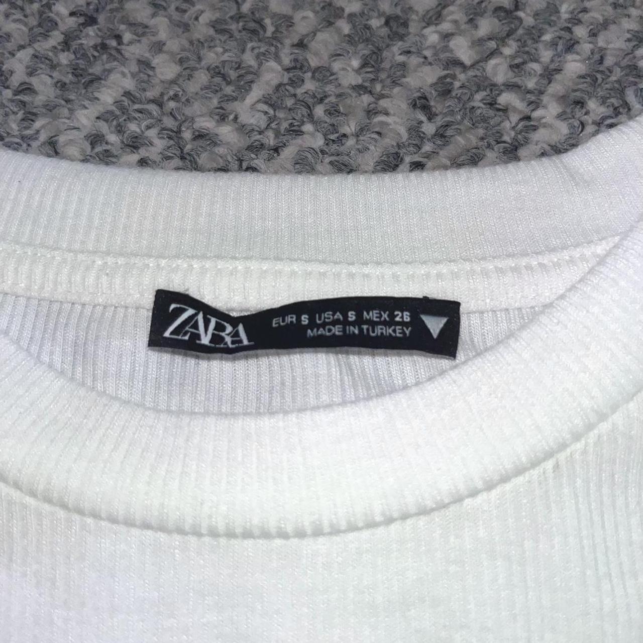 Zara Women's White Top | Depop