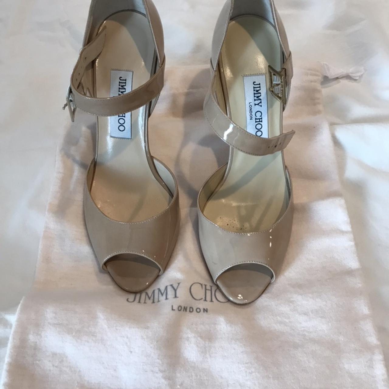 Jimmy Choo Pump Made in Italy Size 38 - Cream/Beige... - Depop