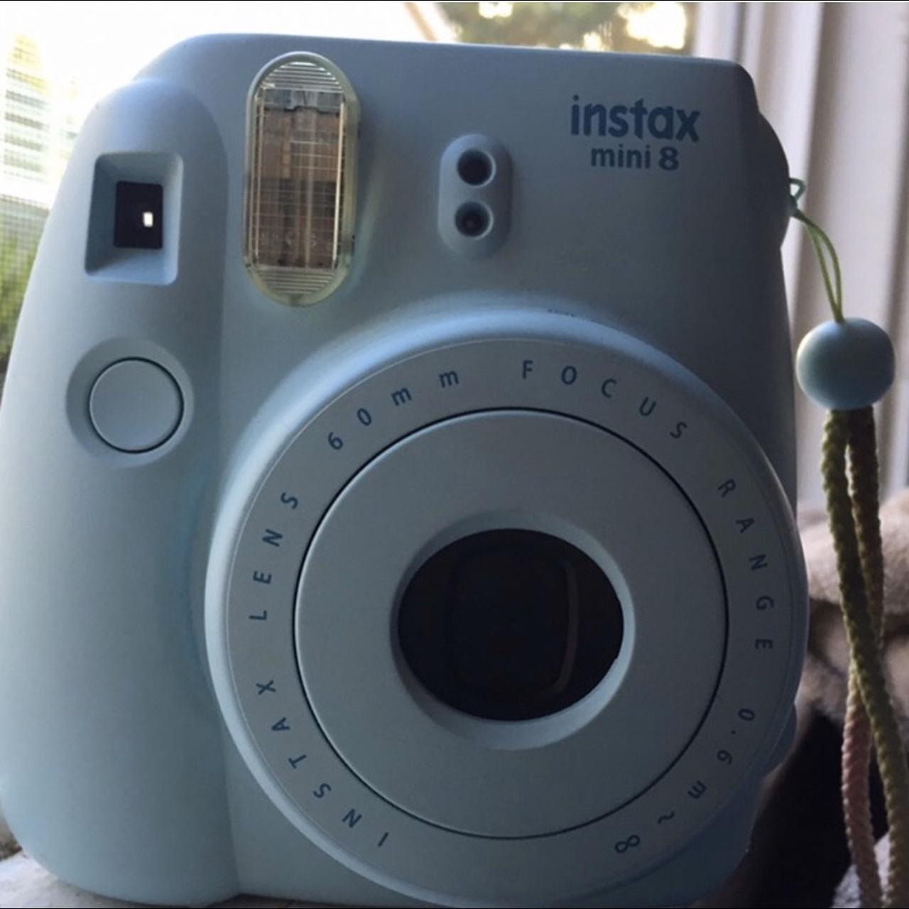 light blue instax mini 8 camera works great has a... - Depop