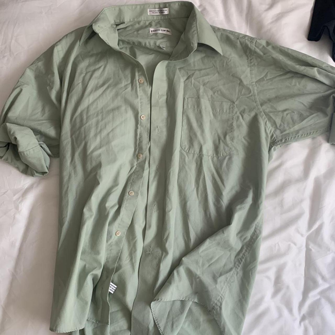 Sage green button up. Perfect for cover ups / lounge... - Depop
