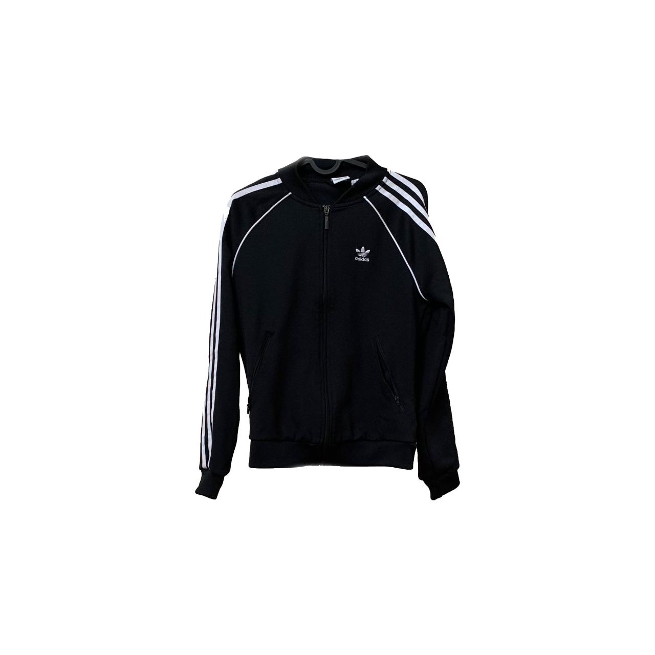 Adidas Men's Black and White Jacket | Depop