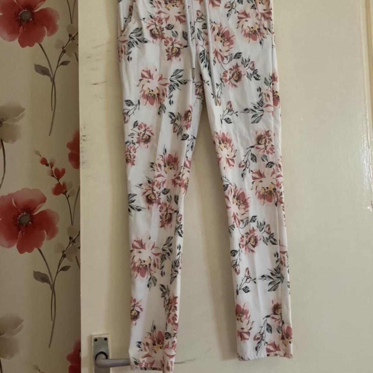 MADE IN ITALY FLORAL MAGIC PANTS SIZE 12UK - Depop