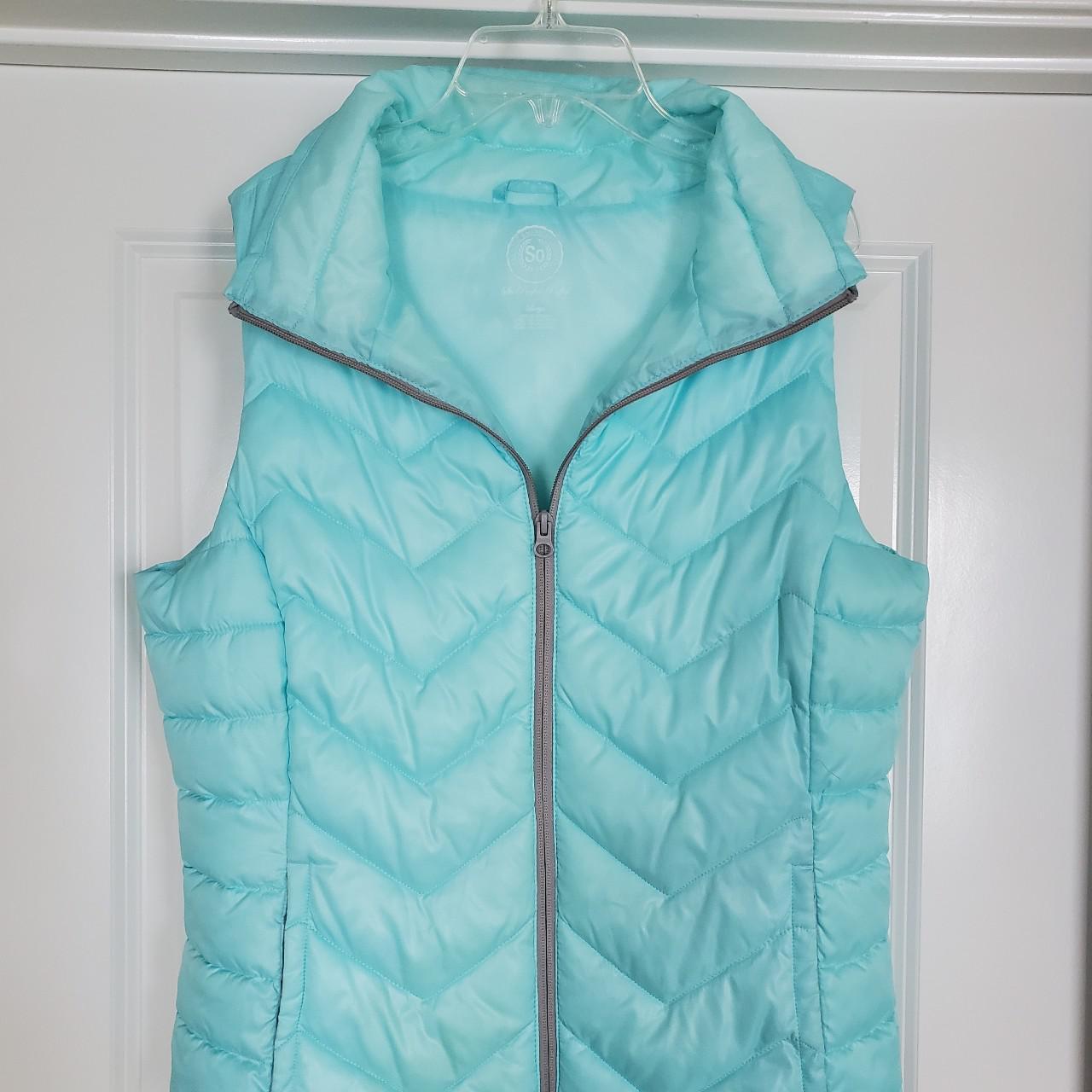 Light blue colored Puffer Vest!! Size: L Style:... - Depop