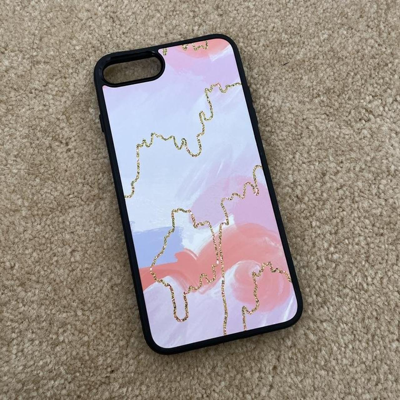 iphone case! glitter drip design fits iphone 7 plus... - Depop