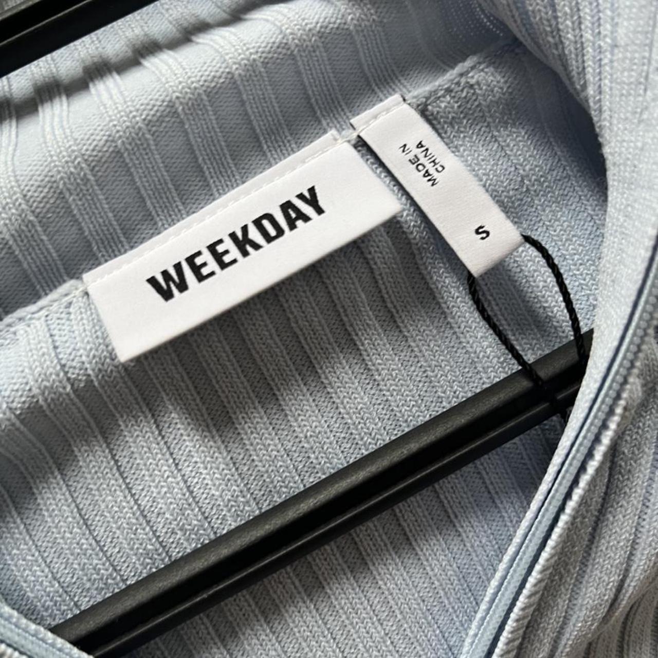 Weekday ribbed double zipped cardigan - Depop