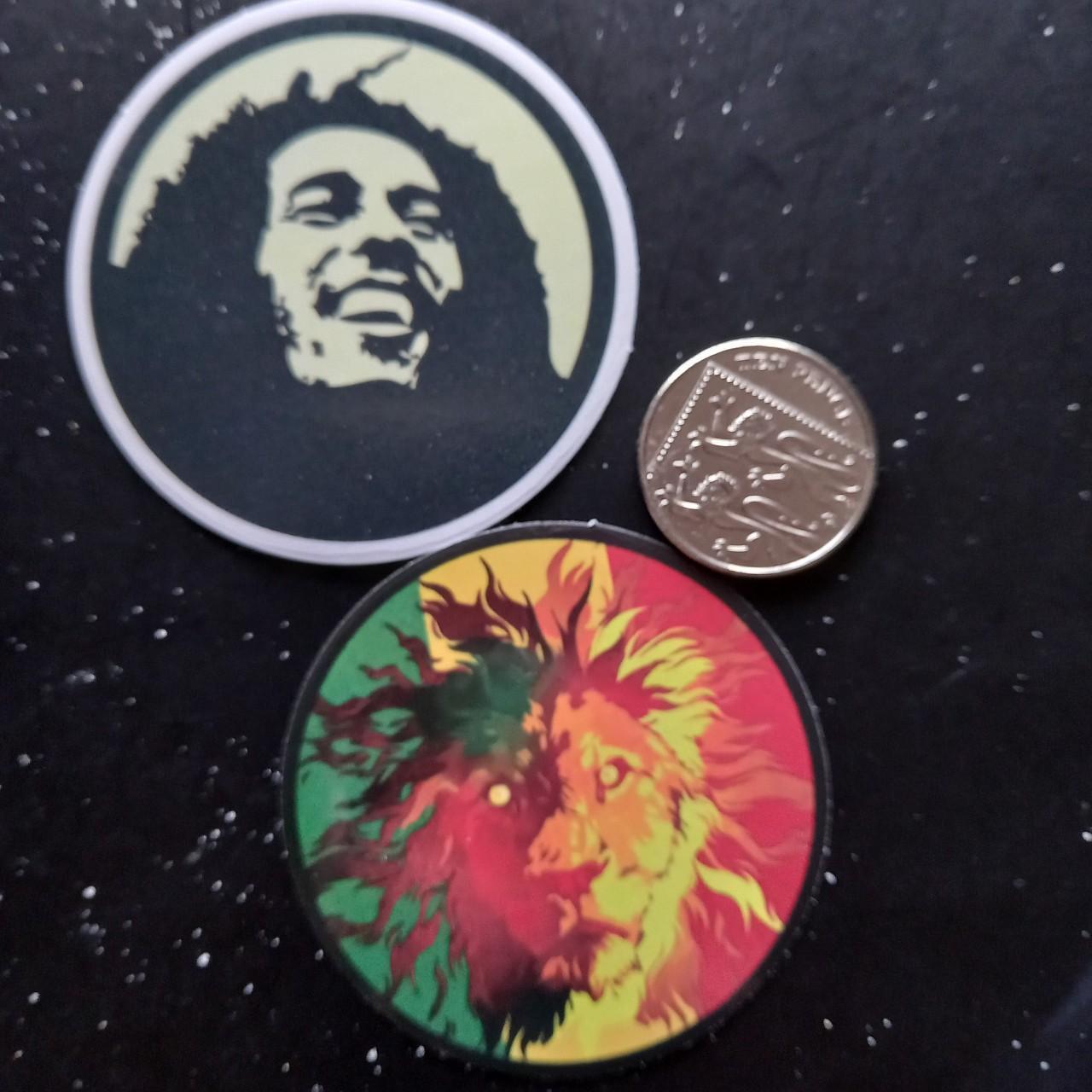 High quality Reggae music 2pc sticker set Bob Marley... - Depop