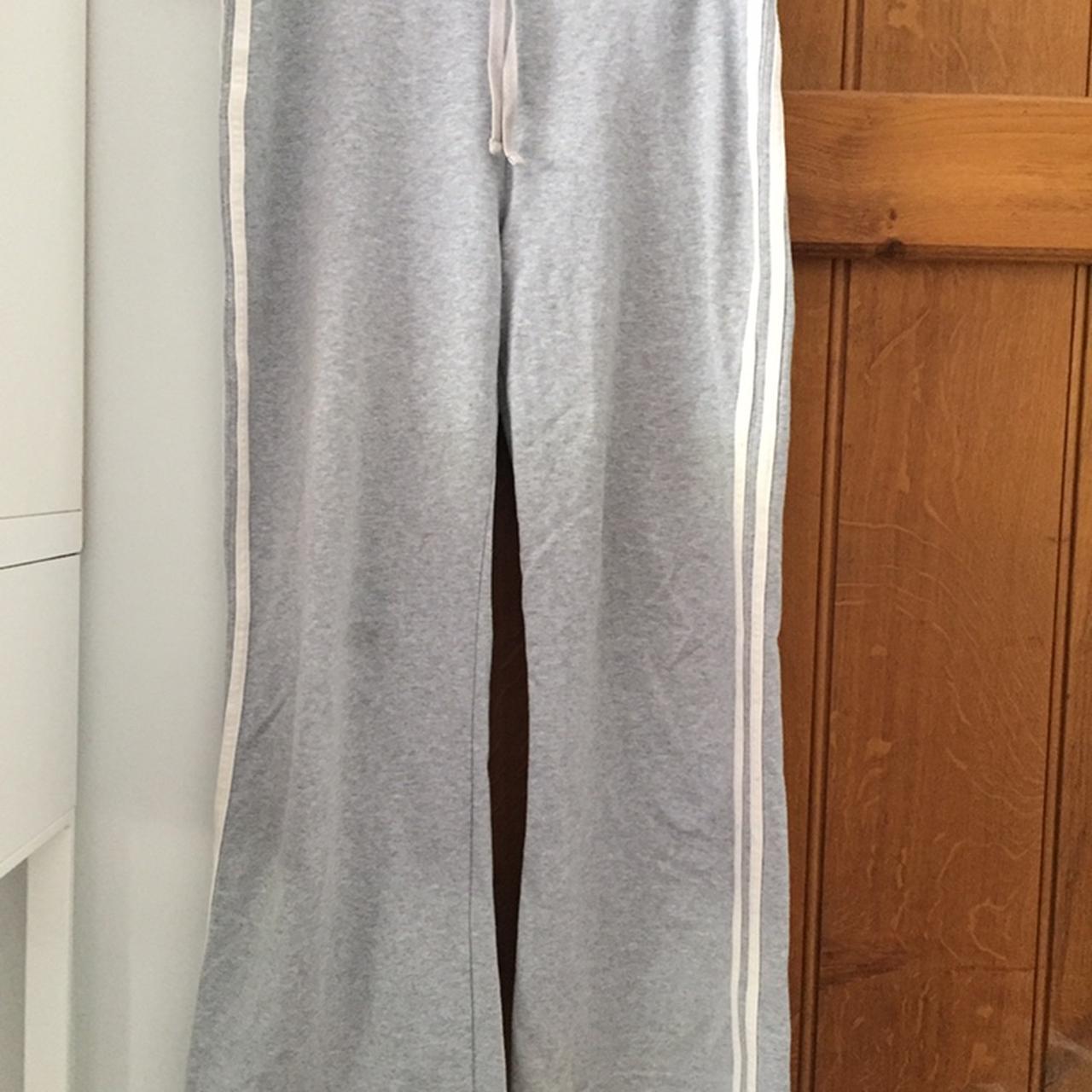 Grey trackies , wide legged , very flattering and... - Depop