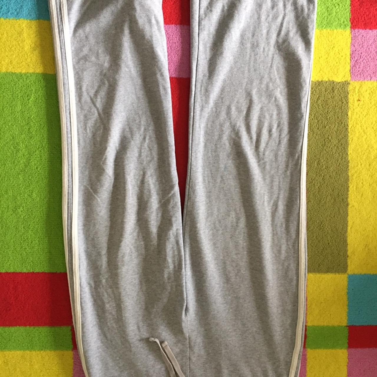 Grey trackies , wide legged , very flattering and... - Depop