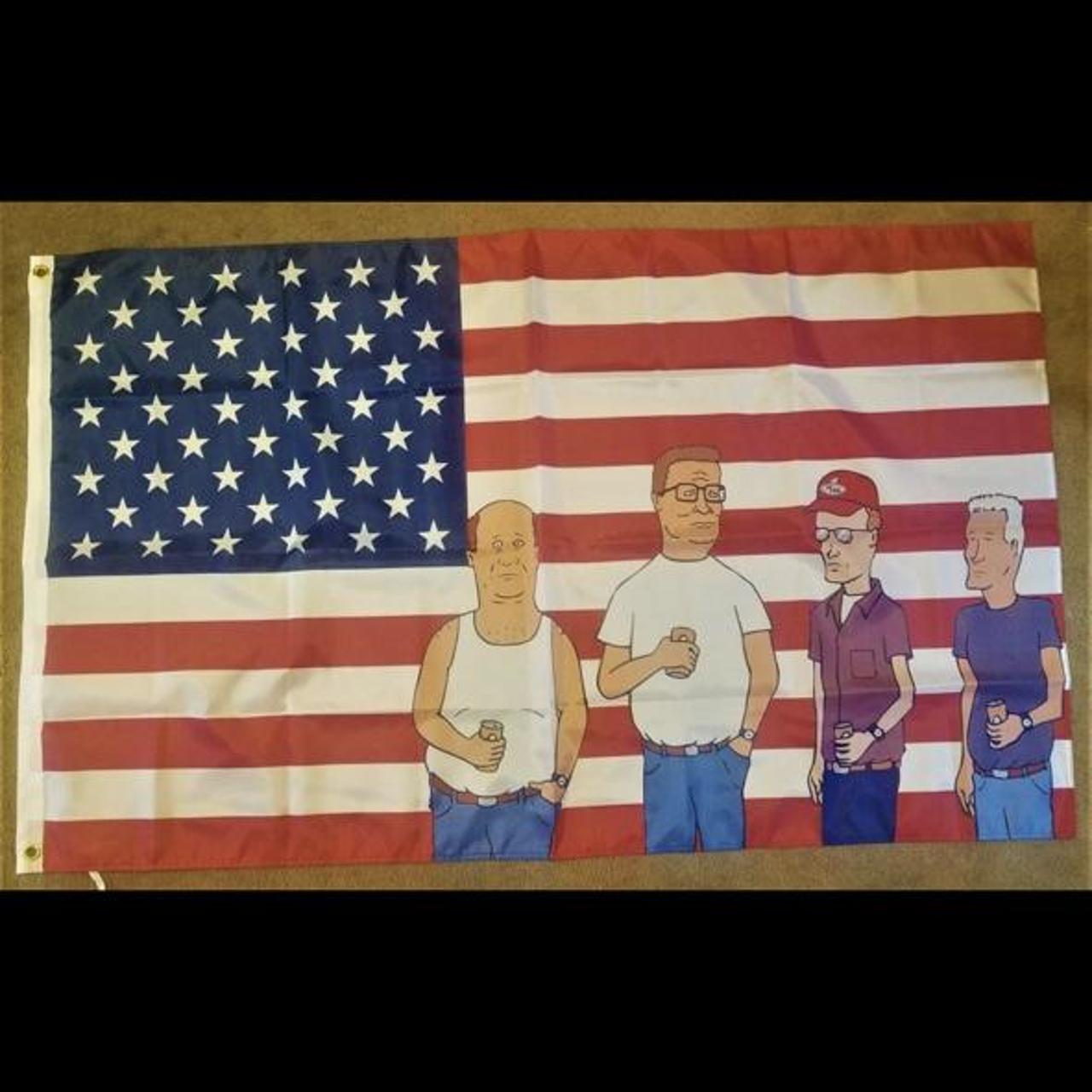 King Of The Hill American Flag USA Flag Poster... | Depop