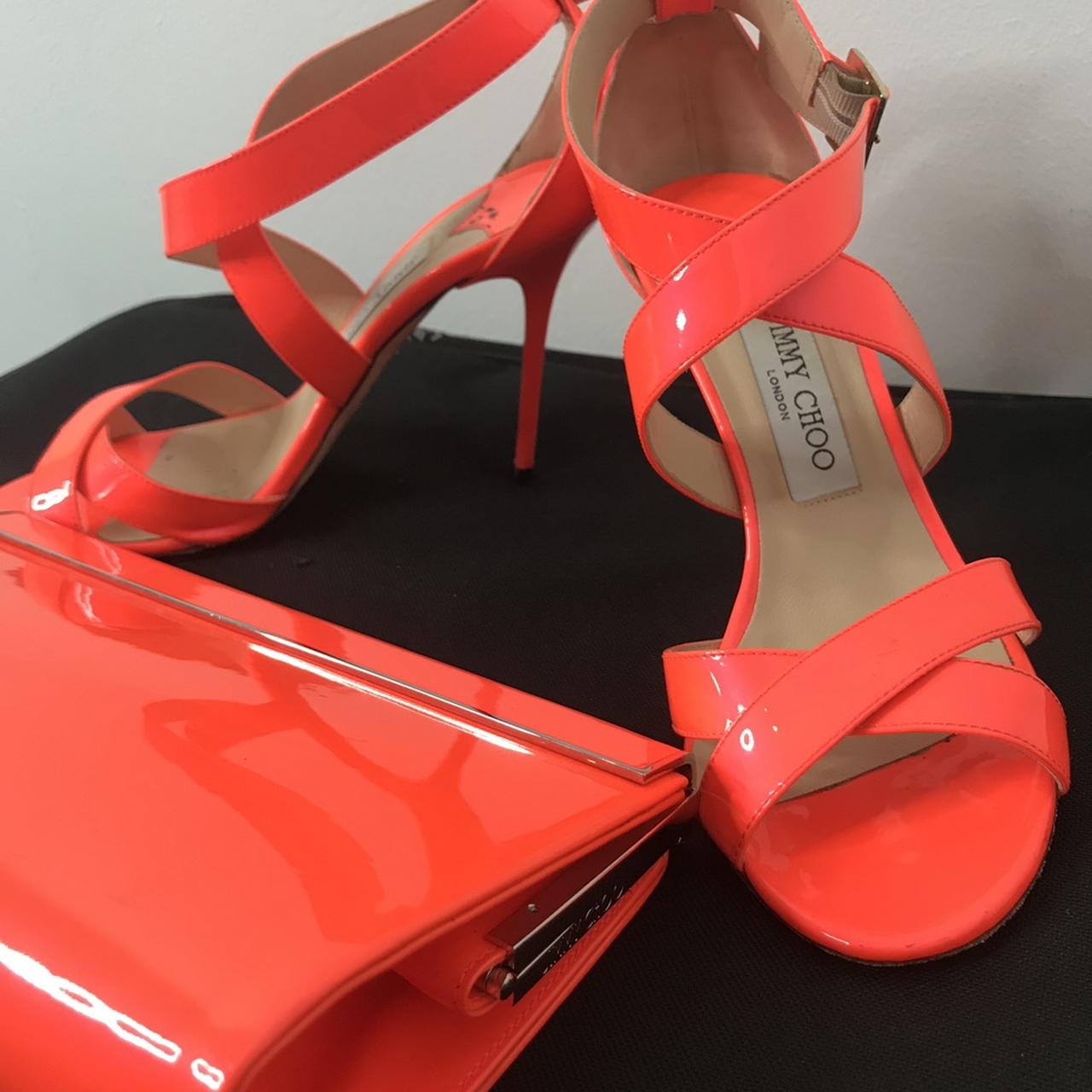 Dawn Ward official item Jimmy Choo laser orange... - Depop