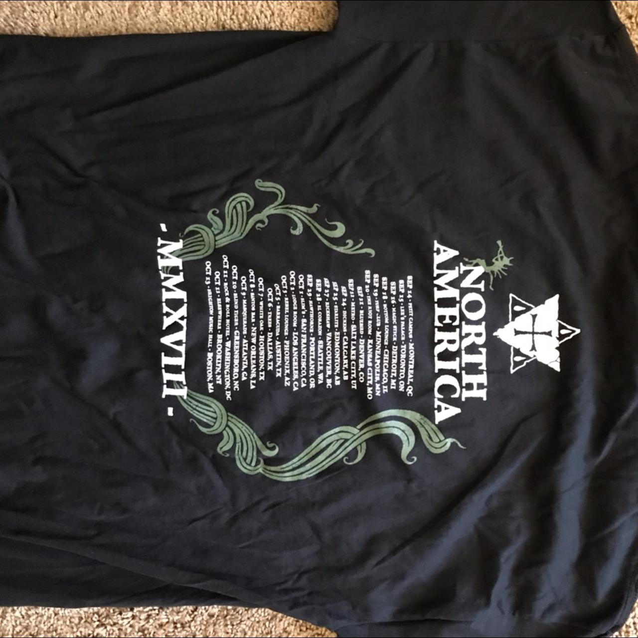 Tribulation tour shirt size Large, never worn.... - Depop