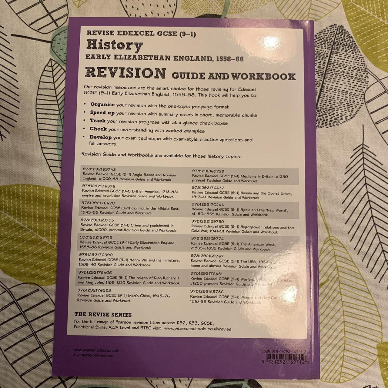 EDEXCEL HISTORY REVISION GUIDE EARLY... - Depop