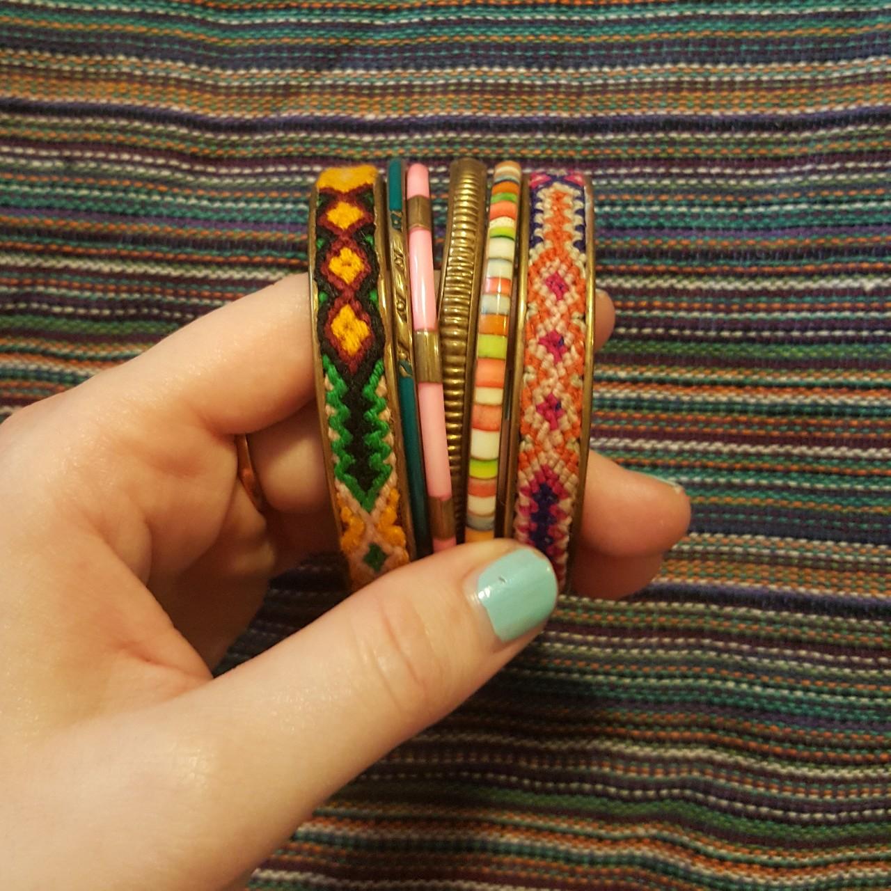 Bangle bracelet set I got at Earthbound Trading Co.... - Depop