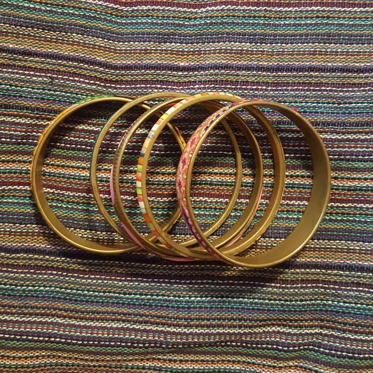 Bangle bracelet set I got at Earthbound Trading Co.... - Depop