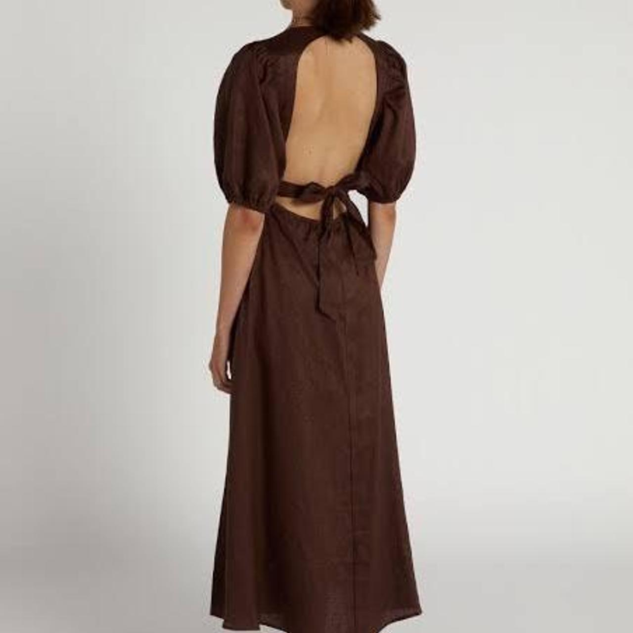 Dissh Demi chocolate dress Size 10 Worn once - Depop