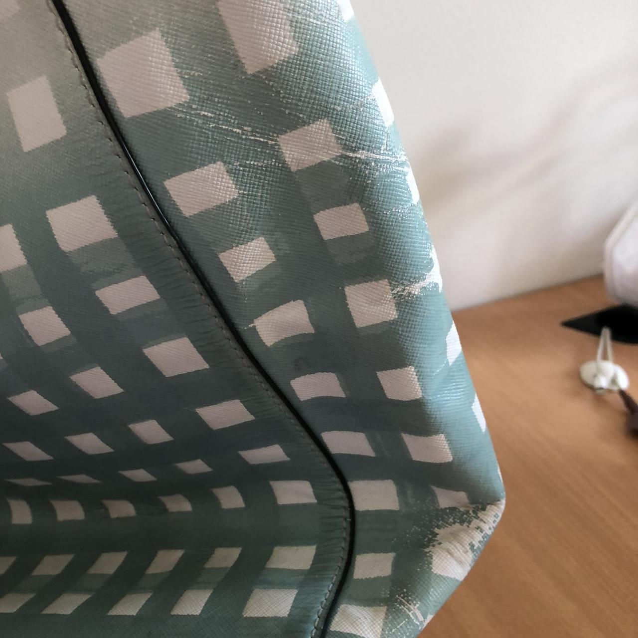 Genuine Coach White Checkered Shoulder Tote Bag... - Depop