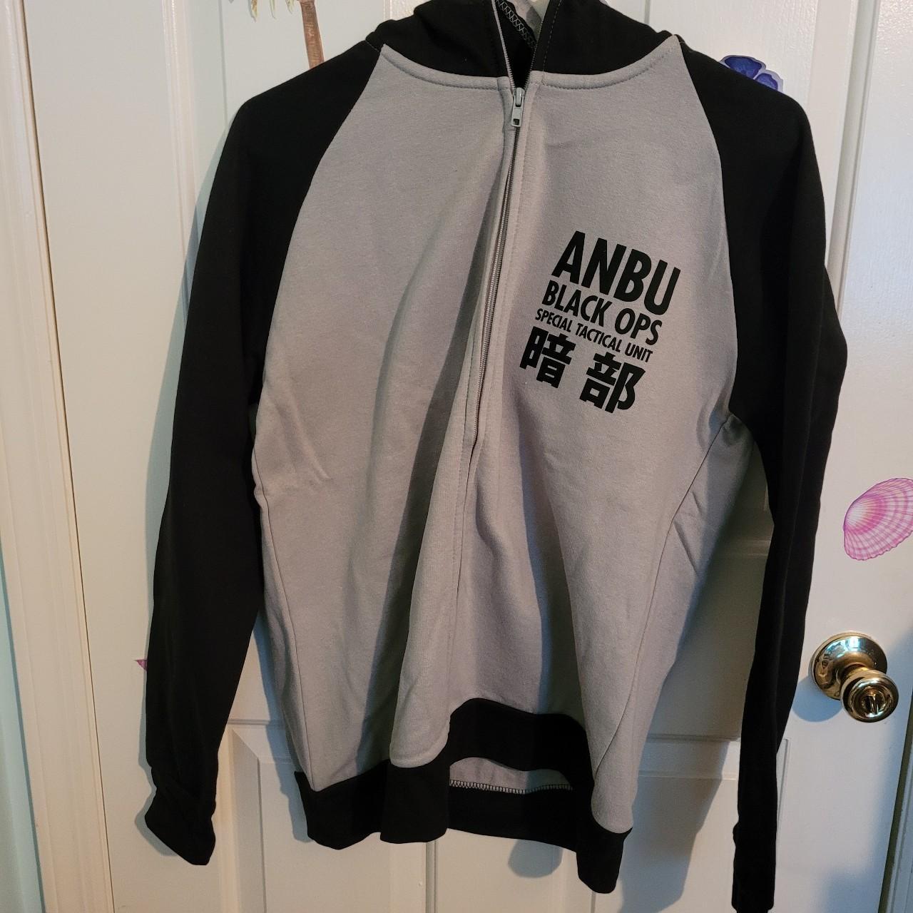 Naruto Anbu Block Ops Mask Zip Hoodie Mens Small... - Depop