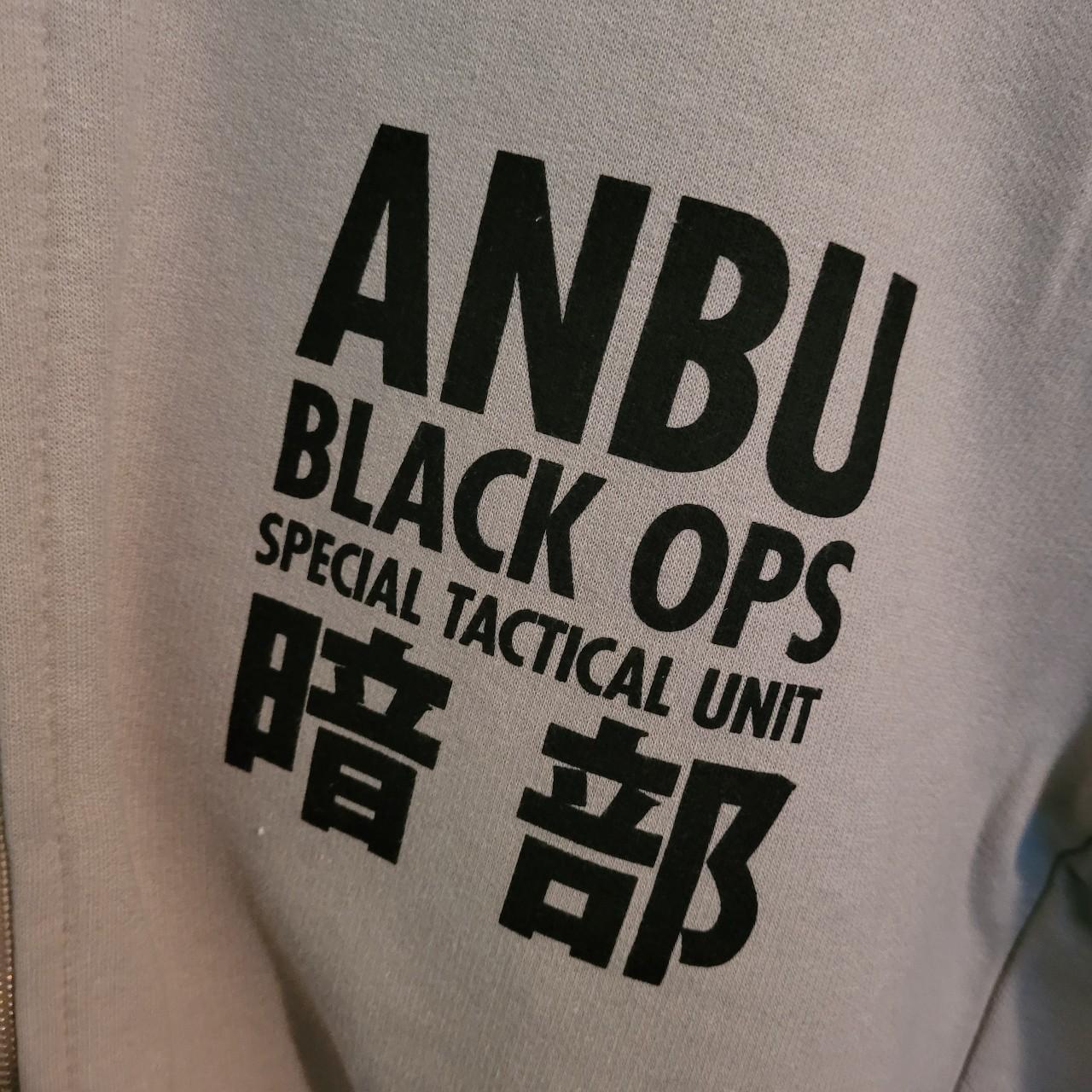 Naruto Anbu Block Ops Mask Zip Hoodie Mens Small... - Depop