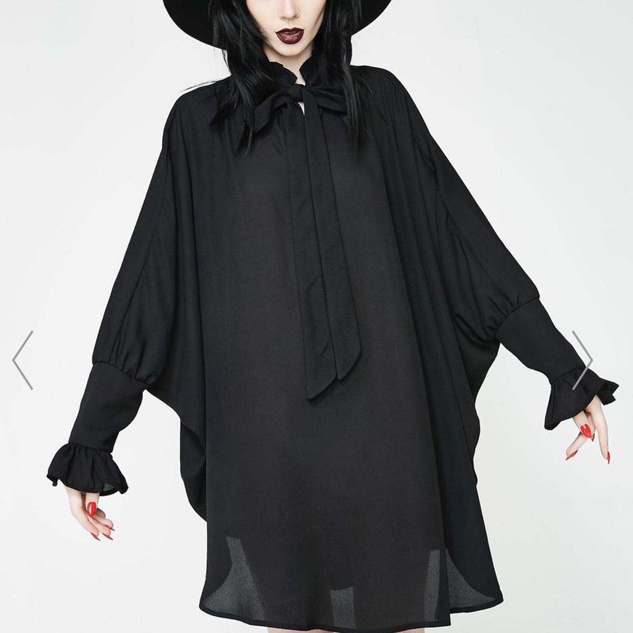 Killstar Thebe Chiffon Blouse Flowy and witchy with... | Depop