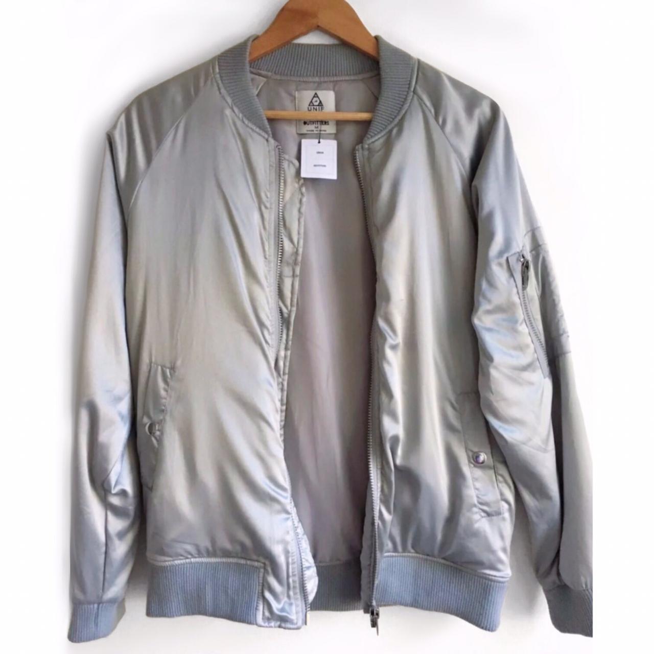 UNIF Men's Silver Jacket | Depop