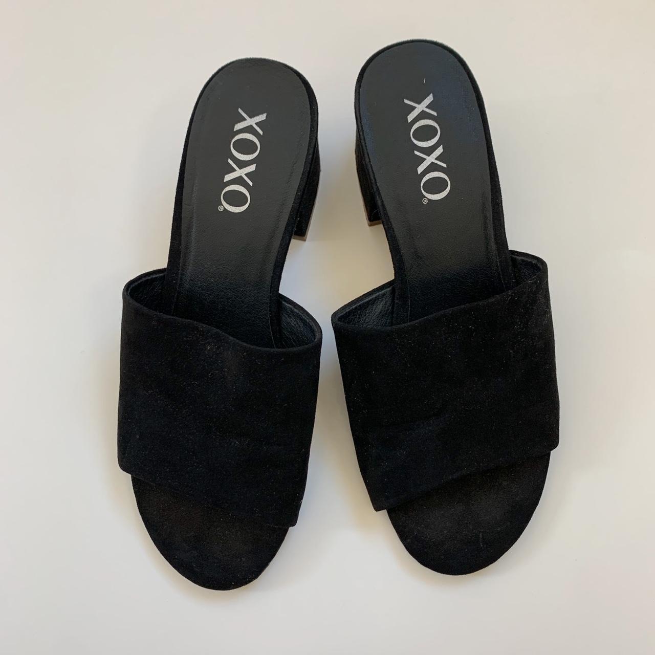 Vintage XOXO Black Mini Pumps - lightly worn on the... - Depop